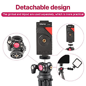 ULANZI FT-01 Phone Tripod with Holder, Mini Camera Flexible Tripod Stand with Cold Shoe Mount, 1/4'' Screw for Magic Arm, Universal for iPhone 13 Pro Max XS Max X 8 Samsung Canon Nikon Sony Cameras