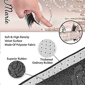 Personalized Rose Gold Eyelash Area Rug with Name Custom Non-Slip Carpets Floor Mat for Bedroom Living Room Home Decoration 5.2'x7.5'