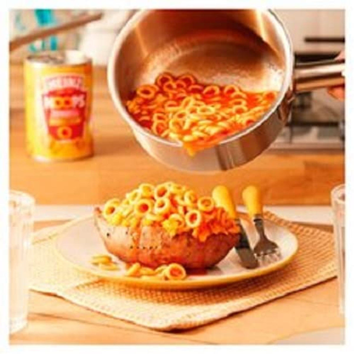 Original Heinz Spaghetti in Tomato Sauce Imported From The UK England Four Pack The Best Of British Heinz Spaghetti in Tomato Sauce