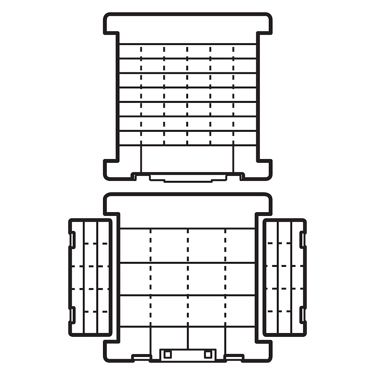 Flambeau Outdoors 9030 Super Max Satchel, Portable Fishing & Tackle Storage with Zerust Anti-Corrosion Technology, Black/Clear 17.25x16.75x5-Inch