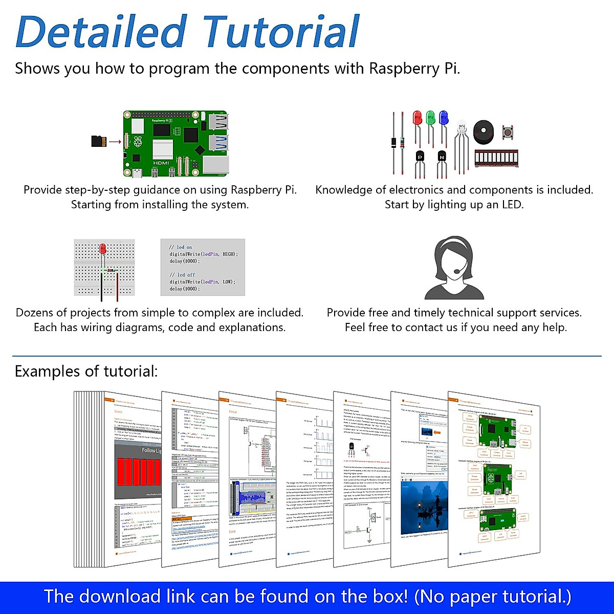 Freenove Ultrasonic Starter Kit for Raspberry Pi 5 4 B 3 B+ 400 Zero 2 W, 820-Page Detailed Tutorial, Python C Java Scratch Processing Code, 171 Items, 108 Projects (Raspberry Pi NOT Included)