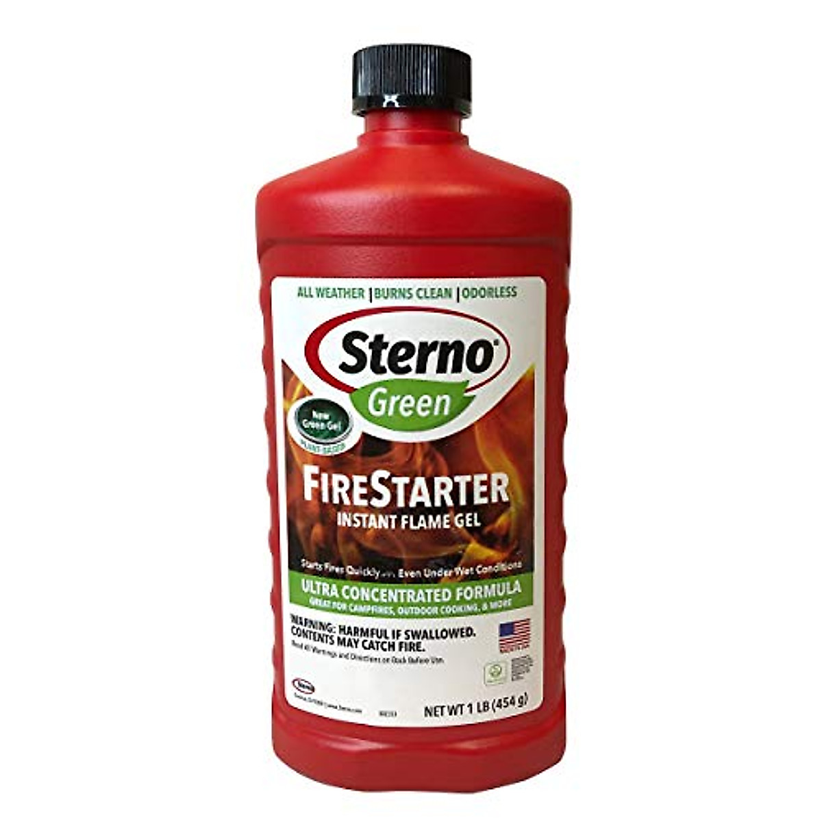 Sterno Fire Starter All-Weather, All Purpose Instant Flame Gel 3-Pack, Ideal for Charcoal, Fire Pits, Campfires, Bio-Mass Stoves