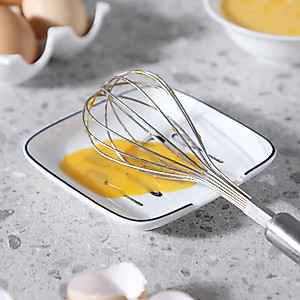 GDCZ Ceramic Spoon Rest for kitchen Counter 4.75 Inches Heat Resistant Spoon Holder for Stove Top, Modern Spoon for Farmhouse, Cooking Utensil Rest, Kitchen Accessories Gifts (White, 2 Pack)