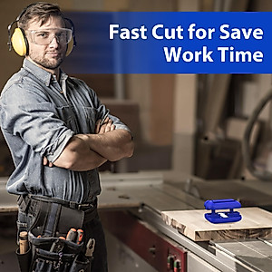 Edge Banding Trimmer,Veneer Trimmer with Tungsten Carbide Blades for Edge Trimmer Woodworking 1 Pack, Blue