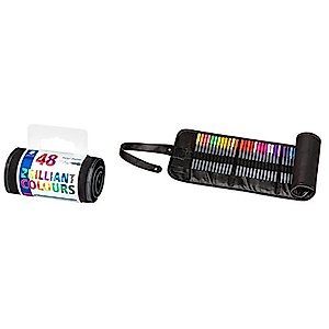 STAEDTLER 334 Triplus Fineliner Superfine Point Pens, 0.3 mm, Assorted Colours, Pack of 48
