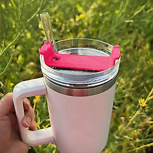 2 Pack 40 OZ Tumbler Lid Compatible for Stanley Quencher, Spill Proof Splash Resistant Stainless Steel Tumbler Covers Fit for Stanley and More Coffee Mugs (Rose, 40oz-1.0)