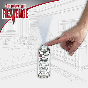 Bonide Revenge Dual Action Bedbug & Insect Room Fogger, Pack of 3 Long Lasting Protection Against Fleas, Ticks, Cockroaches, Ants