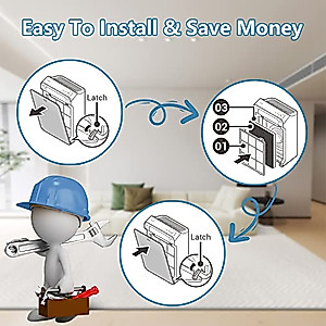 C545 Replacement Filter S Fit for Win-ix C545 Air Puri-fier, 2 Pack H13 Ture HEPA Filter and 8 Pack Activated Carbon Filters, Replace Part # 1712-0096-00 and 2522-0058-00