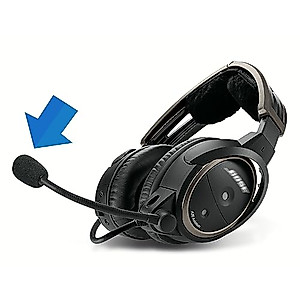 LEFXMOPHY for Bose A20 Aviation Headset Mic cover, Replacement for Bose Proflight Series 2 / A30 Microphone Spongue Pop filter 3-Pack Foam Cover WindScreen