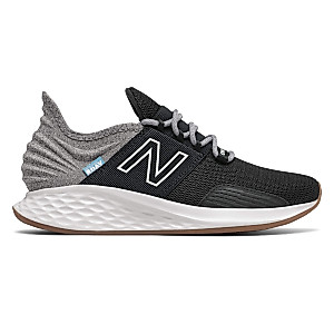 New Balance Women's Fresh Foam Roav V1 Sneaker, Black/Light Aluminum, 7.5 M US