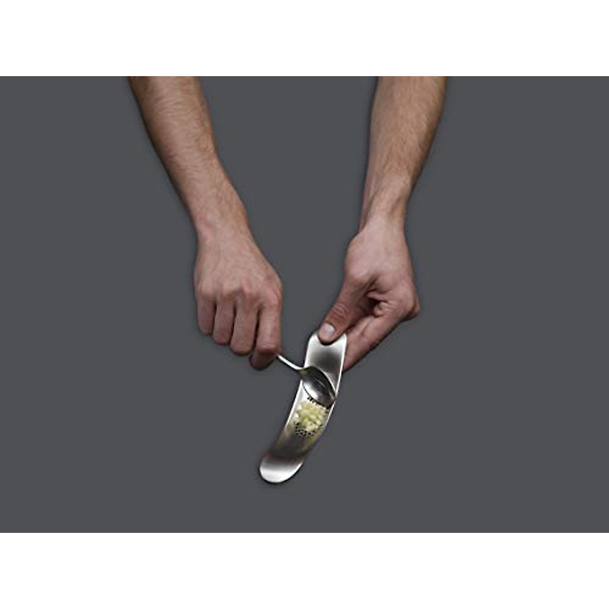 Joseph Joseph Garlic Rocker Crusher Mincer Press Dishwasher Safe, Stainless Steel