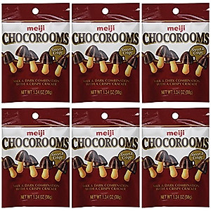 Meiji Chocorooms (Pack Of 6) 1.34 oz Pouches