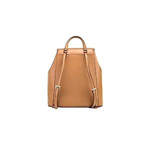 Michael Kors Phoebe Medium Zip Pocket Backpack Vanilla MK Signature