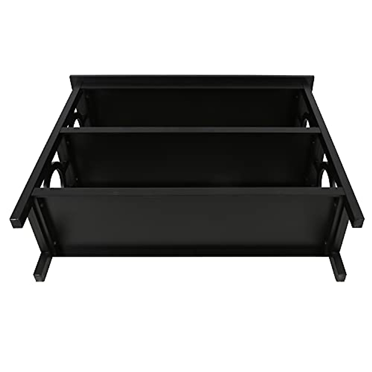 Decor Therapy Grafton Two Shelf Bookcase, Black Medium