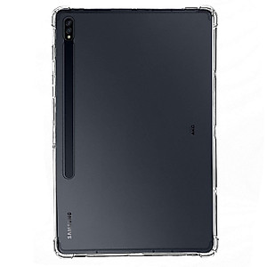 SFFINE Clear Case for Samsung Galaxy Tab S8 2022 and Galaxy Tab S7 2020 Tablet,[Thick Corner] Transparent Thin Slim Soft Flexible TPU Gel Silicone Protective Case Cover for Galaxy Tab S8/S7 11 Inch