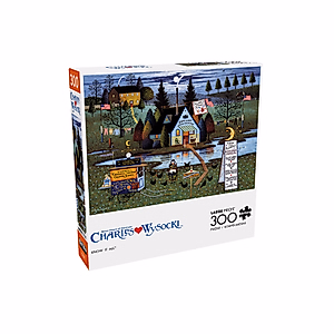 Buffalo Games - Charles Wysocki - Know it All - 300 Piece Jigsaw Puzzle for Adults -Challenging Puzzle Perfect for Game Nights - Finished Size is 21.25 x 15.00