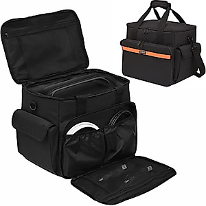 Carrying Case Compatible with Jackery Explorer 500/ECOFLOW River/River Pro/BLUETTI EB3A/GRECELL T500 Portable Power Station,Waterproof Travel Storage Bag for Charging Cable and Accessories(Bag Only)