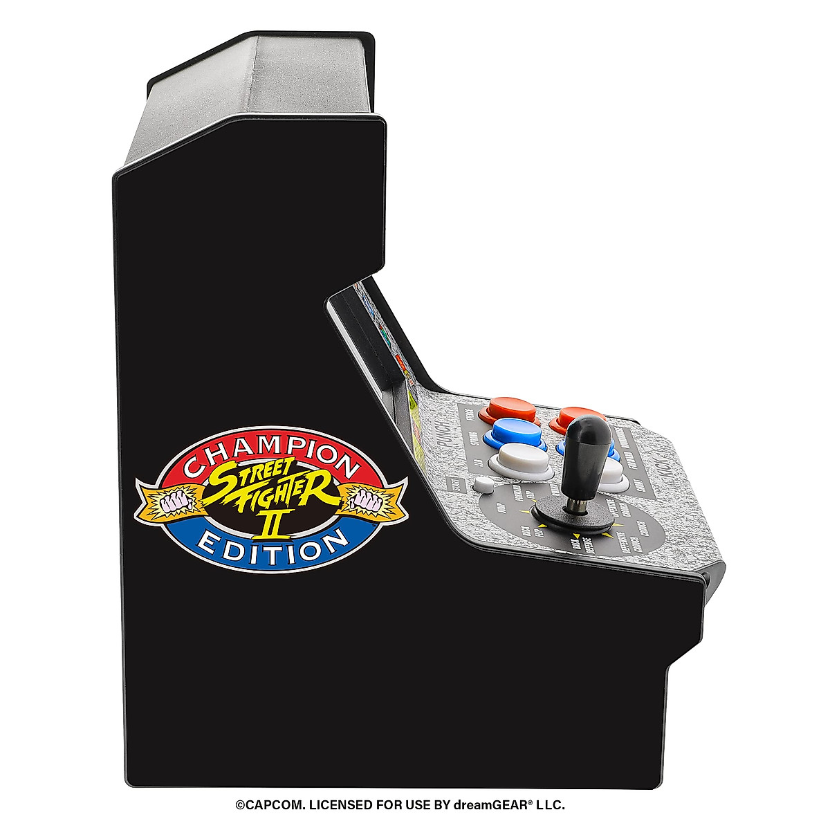 My Arcade Street Fighter 2 Champion Edition Micro Player-Fully Playable, Includes CO/VS Link for Multiplayer Action, 7.5 Inch Collectible, Full Color Display, Battery or Micro USB Powered