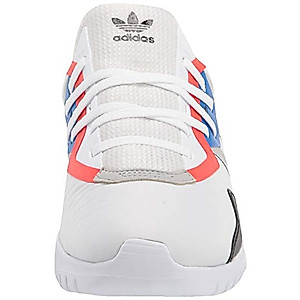 adidas Originals Baby Originals Flex Sneaker, White/Grey/Glory Blue, 5.5 US Unisex Infant