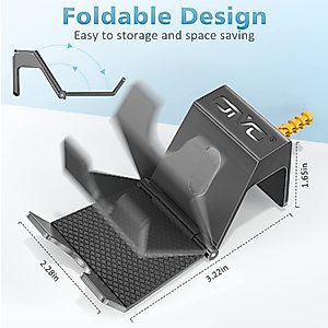 OIVO Controller Wall Mount Holder for PS3/PS4/PS5/Xbox 360/Xbox One/S/X/Elite/Series S/Series X Controller, Pro Controller, Foldable Wall Mount for Video Game Controller&Headphones -6 Pack
