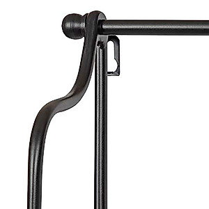 Kate and Laurel Walters Wood and Metal 3-Tier Shelving, 21" x 32", Rustic Brown and Black, Shabby-Chic Industrial Shelves for Storage and Decor