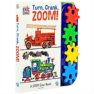 World of Eric Carle, Turn, Crank, Zoom! A STEM Gear Sound Book - PI Kids