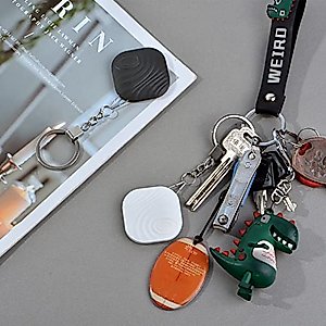 Nutale Key Finder, Bluetooth Tracker Item Locator with Key Chain for Keys Pet Wallets or Backpacks and Tablets, Batteries Include (Black, 4 Pack)