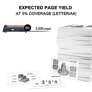 Toner Bank Compatible TN660 TN630 Toner Cartridge Replacement for Brother TN660 TN630 TN 660 630 TN-660 TN-630 HL-L2380DW MFC-L2700DW HL-L2300D HL-L2320D HL-L2340DW L2540DW Printer Ink (Black, 2-Pack)