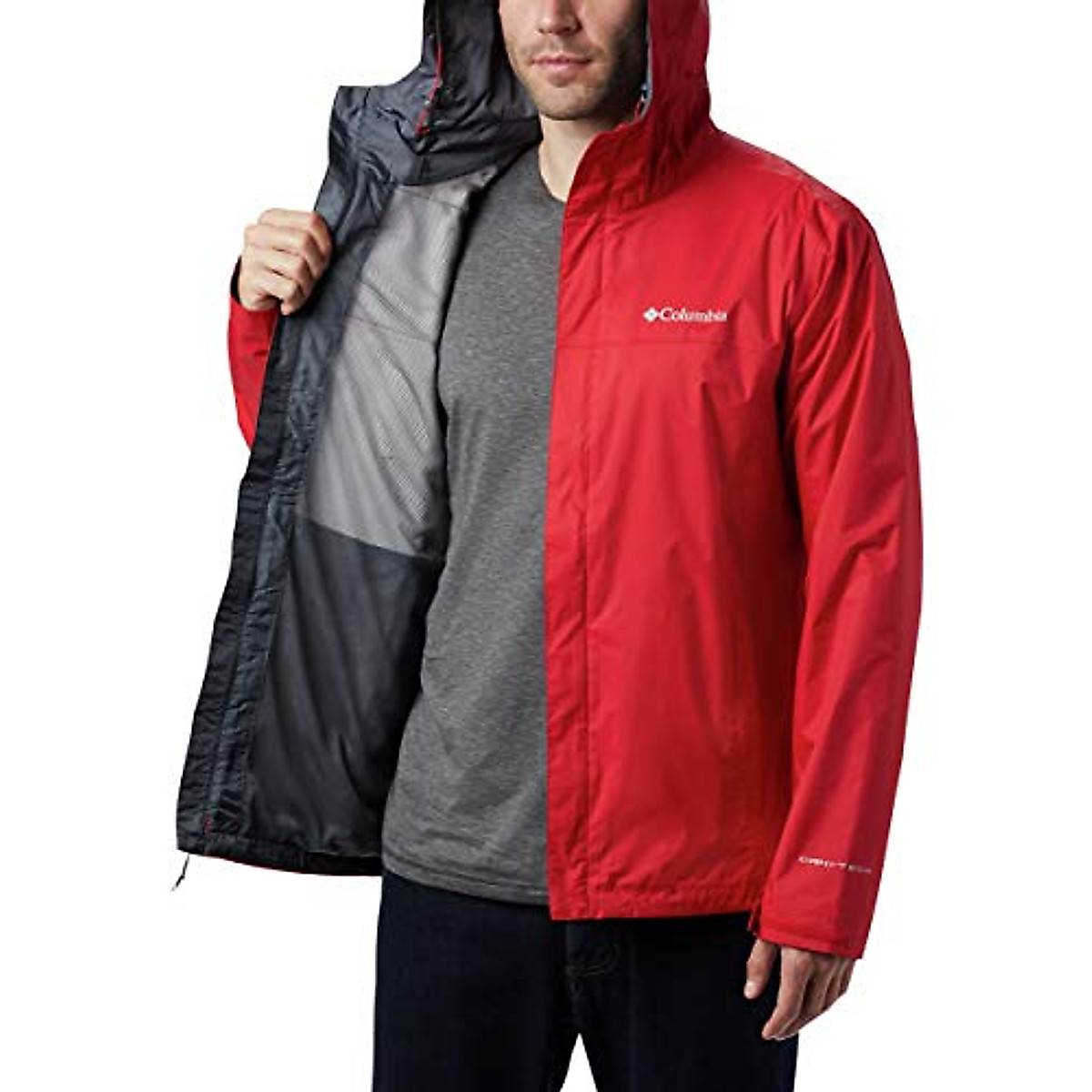Columbia Men's Watertight II Jacket, Mountain Red, Large