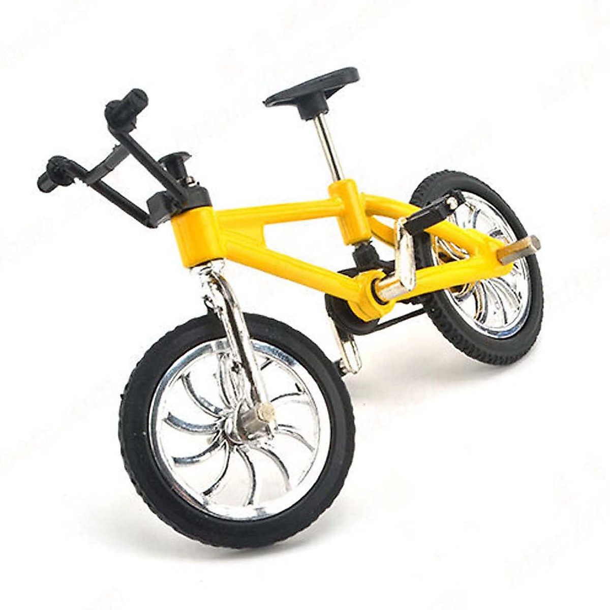 LAFEINA Mini Bike Bicycle Accessories Model Toys for 1/10 Scale RC Crawler Car SCX10 TRX4 Tamiya CC01 D90 D110 (Green)