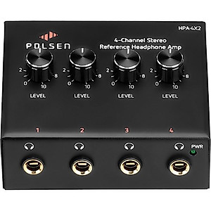 POLSEN HPA-4X2 4-Channel Stereo Reference Headphone Amplifier