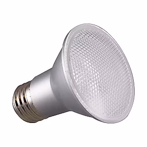 Satco S29402 6.5 Watt 120 Volt PAR20 LED Light Bulb; 3500K Neutral White Light; 25 deg. Beam Angle; E26 Medium Base; Dimmable (6 LED Light Bulbs)