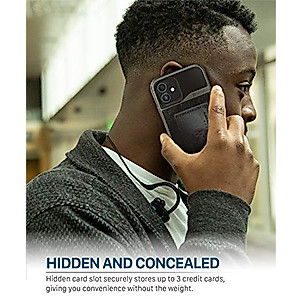 VENA vCommute Wallet Case Compatible with Apple iPhone 11 (6.1"-inch 2019), (Military Grade Drop Protection) Flip Leather Cover Card Slot Holder with Kickstand - Space Gray