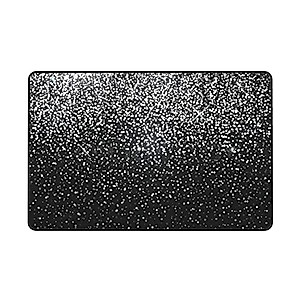 ASEELO Shiny Silver Glitter Super Soft Rug Modern Indoor Rectangular Rug 60x39in Non-Slip and Durable Rug for Living Room Bedroom and Study