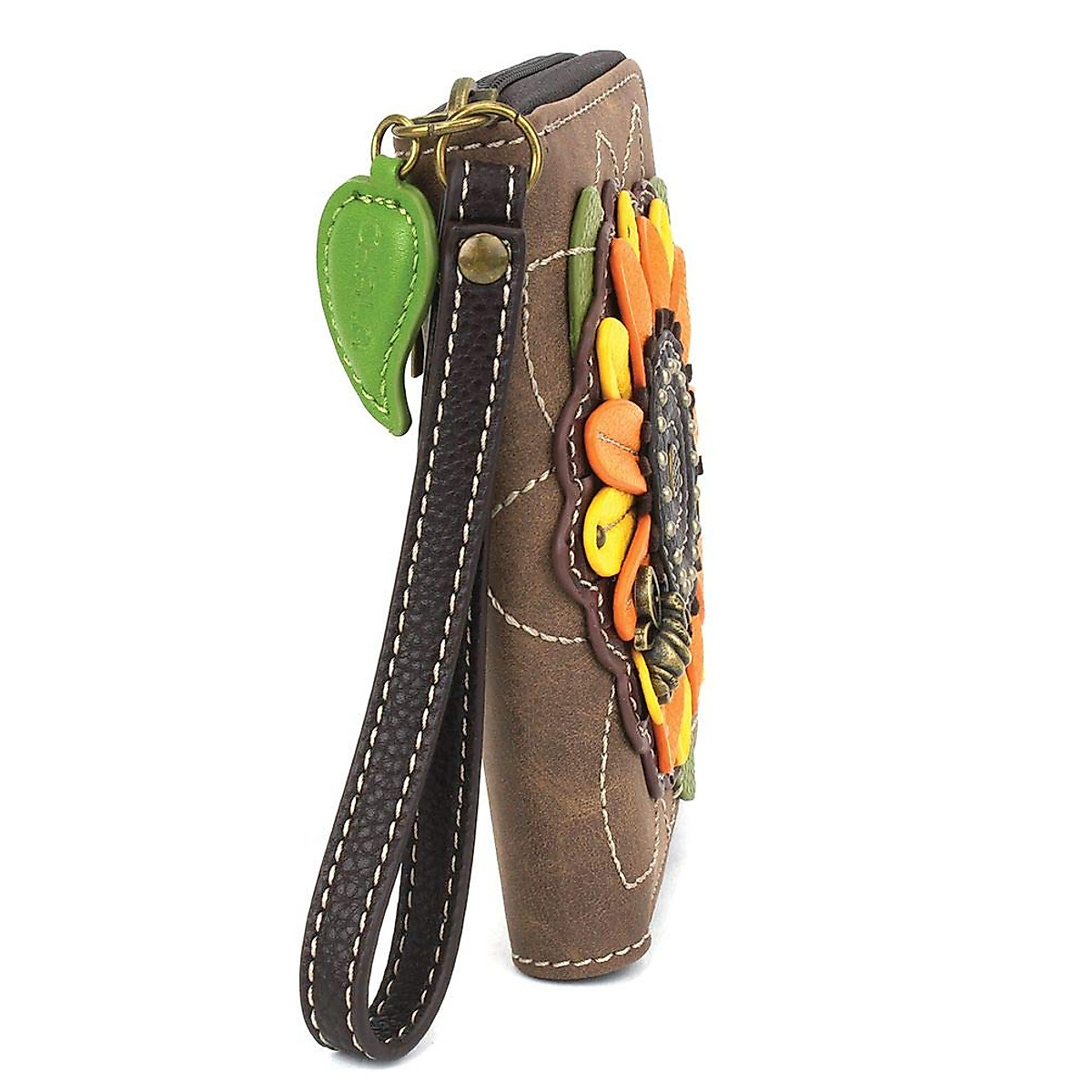 Chala Handbags Sunflower Zip-Around Wristlet Wallet