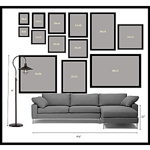 buyartforless Elephant Eye 36x24 Photographic Reproduction Canvas, Gray