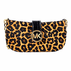 Michael Kors Carmen Small Pouchette Shoulder Bag (Black Multi)