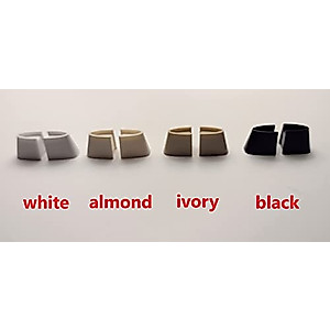 Compatible replacement set of two split knob for "Lutron Skylark" dimmers & fan controls (White)