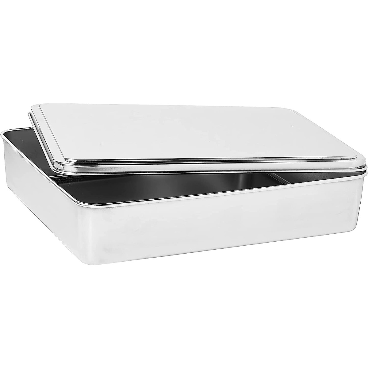 YBM HOME Stainless Steel Covered Cake Pan, Bakeware with Lid, 2401 (1, Small)