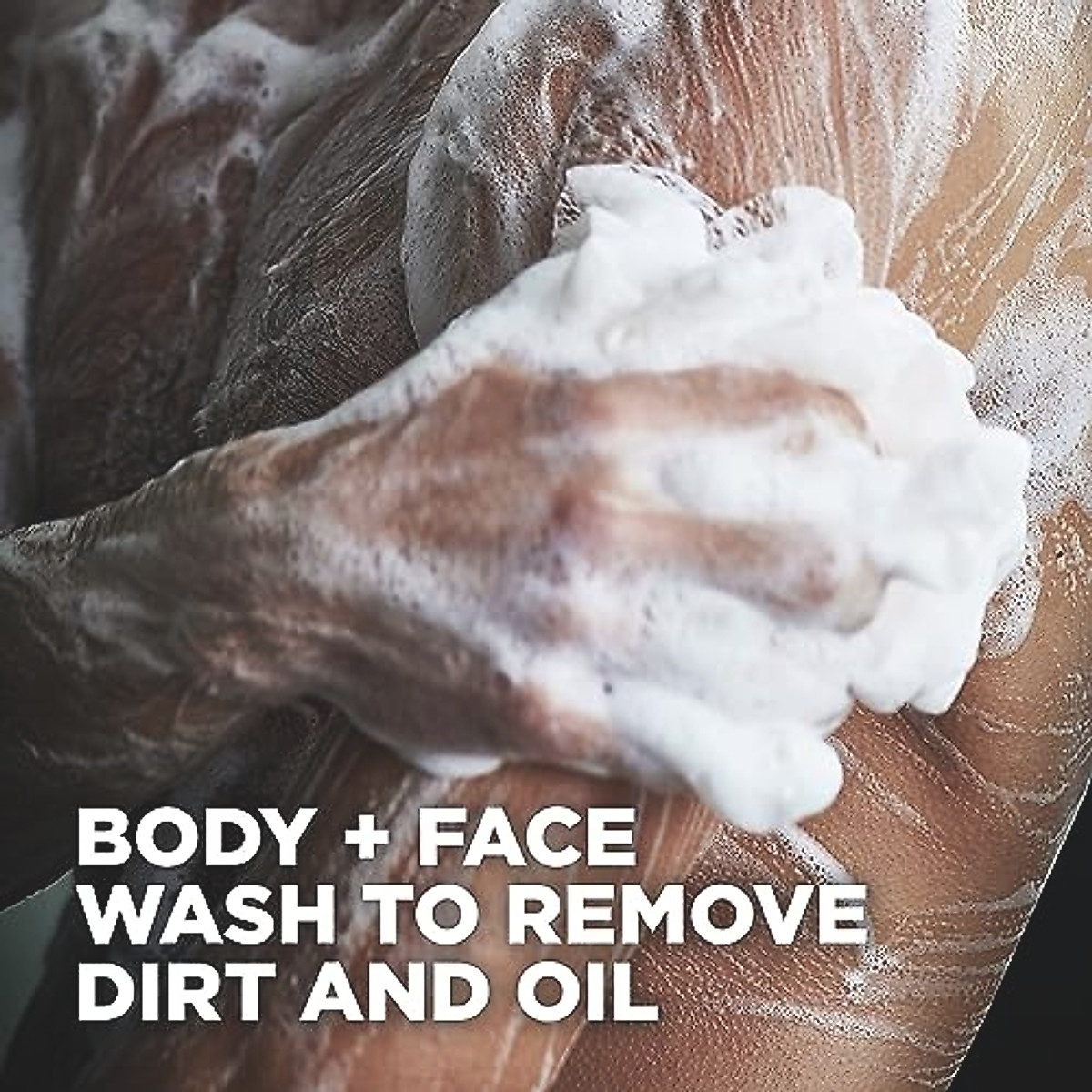 DOVE MEN + CARE Elements Body Wash Charcoal + Clay 4 Count For Men's Skin Care Effectively Washes Away Bacteria While Nourishing Your Skin, 18 oz