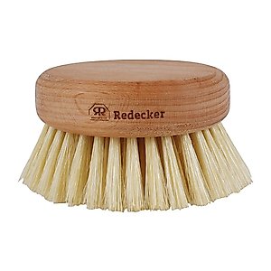 Redecker Round Massage Brush, Pig Bristle and Oiled Beechwood, 3-Inch Diameter, Made in Germany