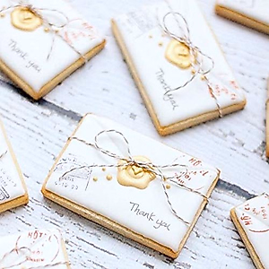 Antallcky Rectangle Cookie Cutter Set-5 pcs Stainless Steel Rectangle Biscuit Molds Fondant Cake Cookie Cutter Set Pastry Heavy Duty Deep Mold 1 Inch Depth