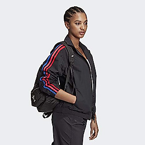 adidas Originals womens Track Jacket Black/Multicolor Small
