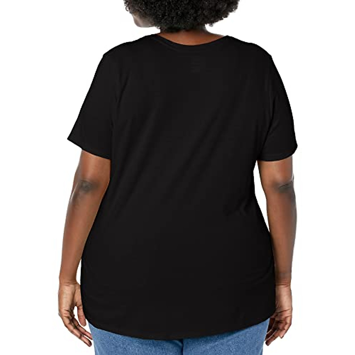 JUST MY SIZE womens Just My Size Women's Plus-size Graphic Short Sleeve V-neck T-shirt T Shirt, Big Love, 3X US