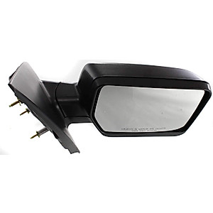 Kool Vue Right Power Heated Door Mirror Compatible With Ford F-150 2004-2008 Manual Fold Without Signal Light & Puddle Lamp Textured New Body Style