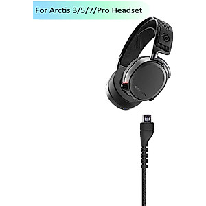 Vcddom Upgraded Replacement Audio Cable for SteelSeries Arctis 3, Arctis 5, Arctis 7, Arctis Pro Wireless, Arctis Pro Gaming Headset 2m/6.5 Feet