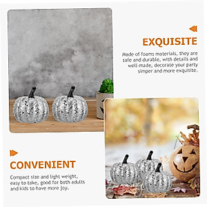 Garneck 50 pcs Foam Pumpkin Small Artificial Pumpkins Artificial Pumpkins for Table Decor Mini Pumpkins Bulk Artificial Pumpkins Bulk Fake Pumpkins Realistic Pumpkin Miniature Model