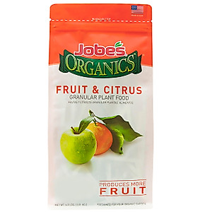 Jobe’s Organics 09226NA Granular Plant Food Fruit & Citrus, 4lbs, Brown