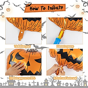 Skull Halloween Birthday Party Decorations - 141pcs Purple Black Balloon Garland Arch Kit with Pumpkin Skull Balloons for Nightmare Before Christmas, Day of the Dead, Halloween Baby Shower Decorations