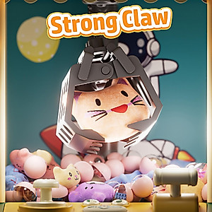 Skirfy Claw Machines for Kids with Lights,Boys Toys Age 8-10,Mini Candy Machine Toys for Girls, Boys Arcade Game Machines with Astronaut Toy&Squishies Toys,Vending Machine,Birthday Gifts